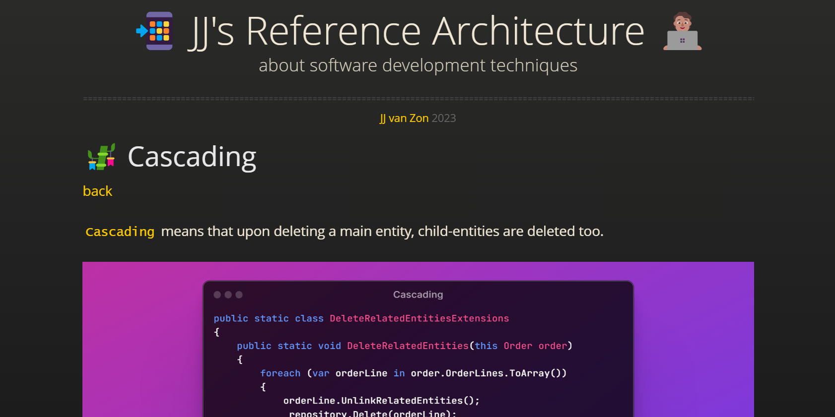 🎋 Cascading | 📲 JJ’s Software Architecture 🧑🏽‍💻