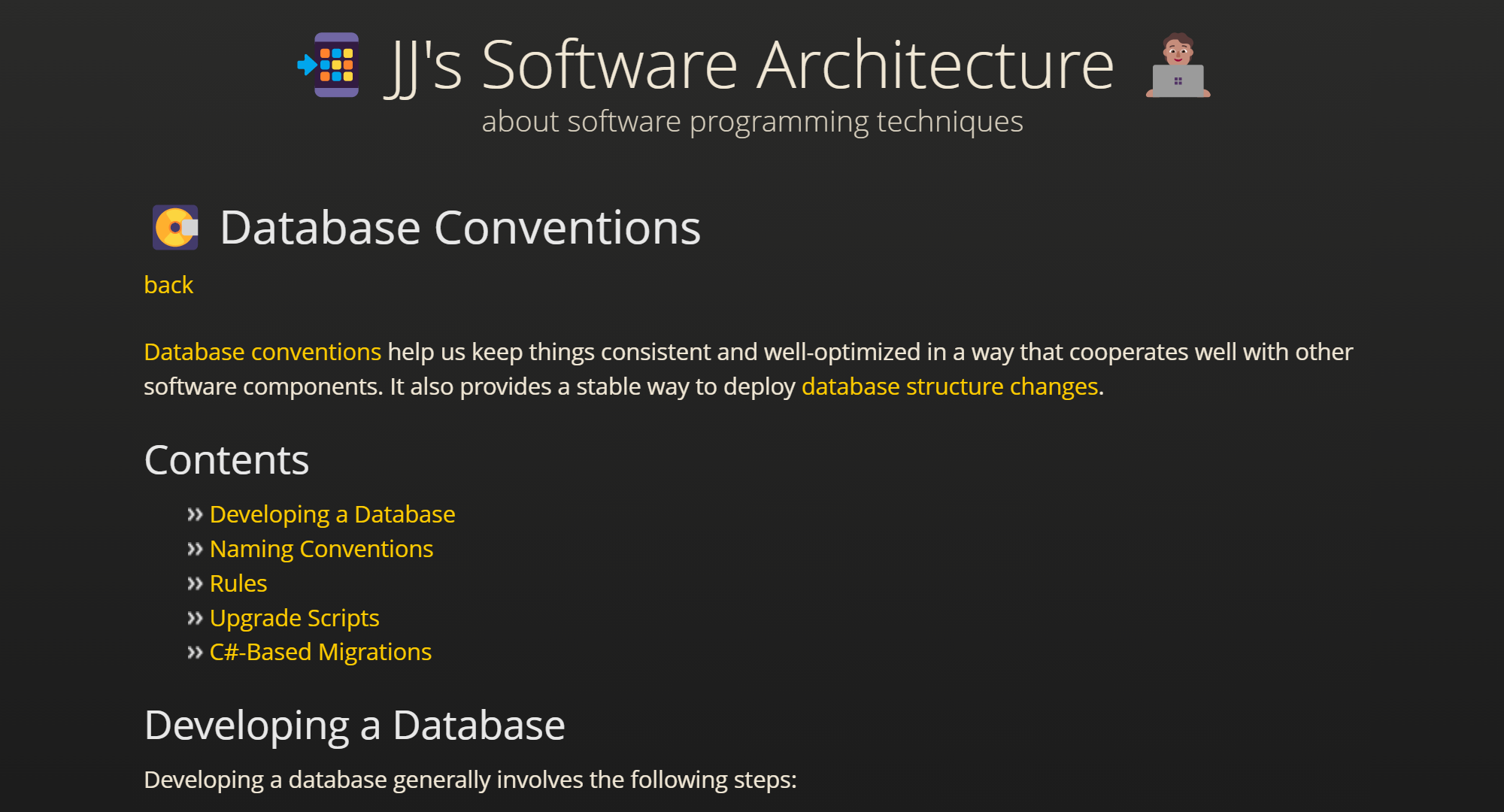 💽 Database Conventions | 📲 JJ’s Software Architecture 🧑🏽‍💻