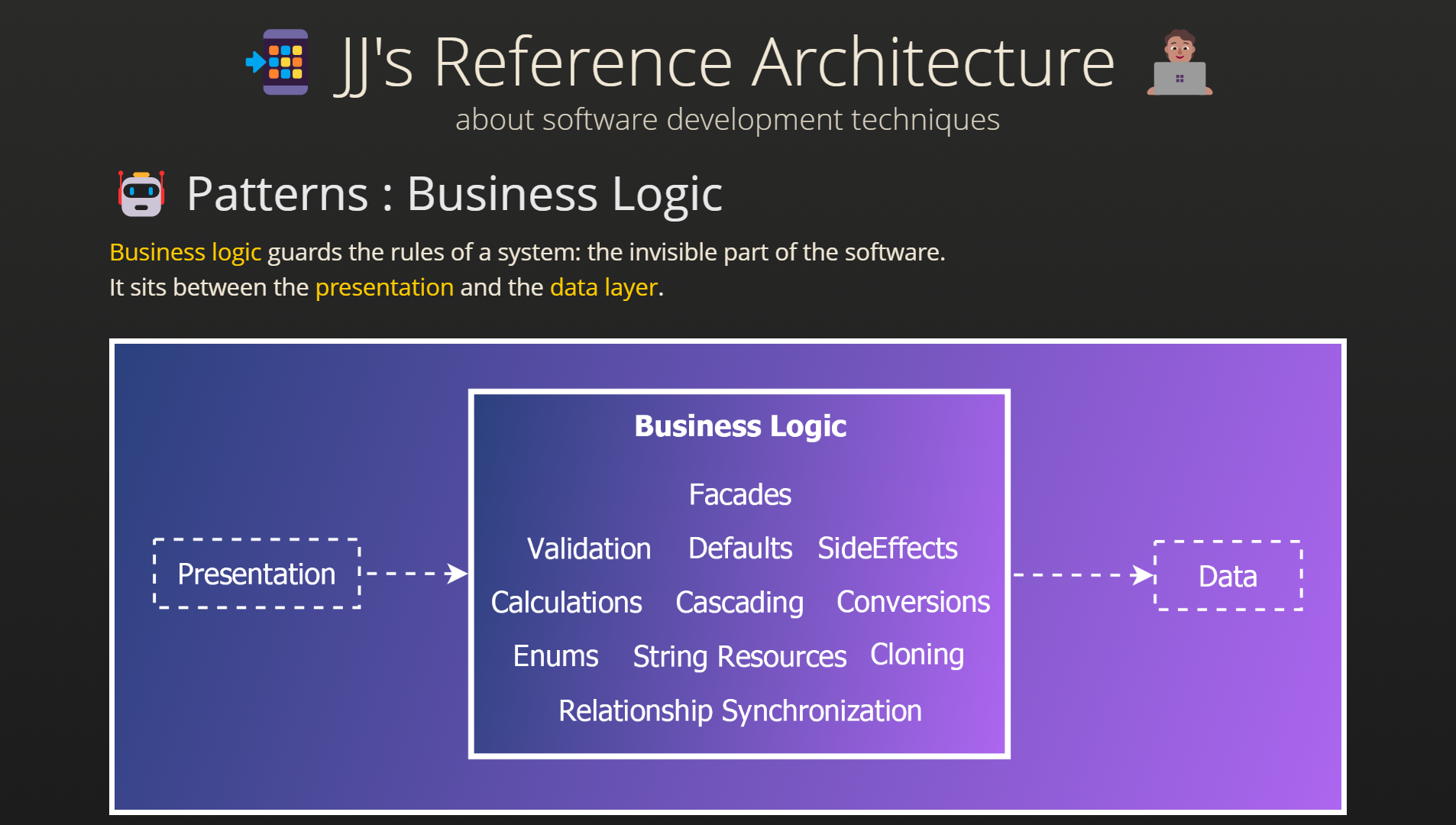 🤖 Business Logic Patterns | 📲 JJ’s Software Architecture 🧑🏽‍💻